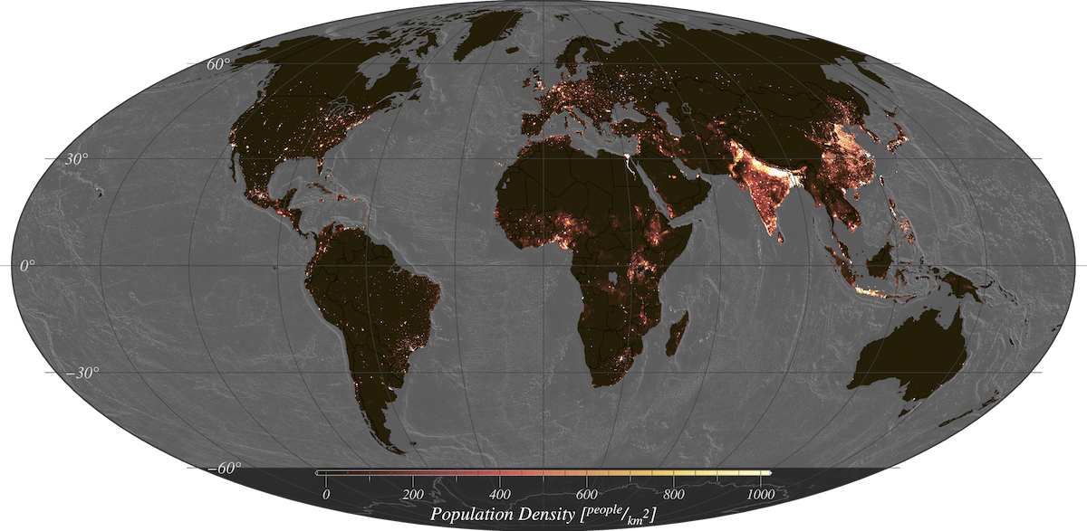 Population Density Accessible Science Graphics Collection