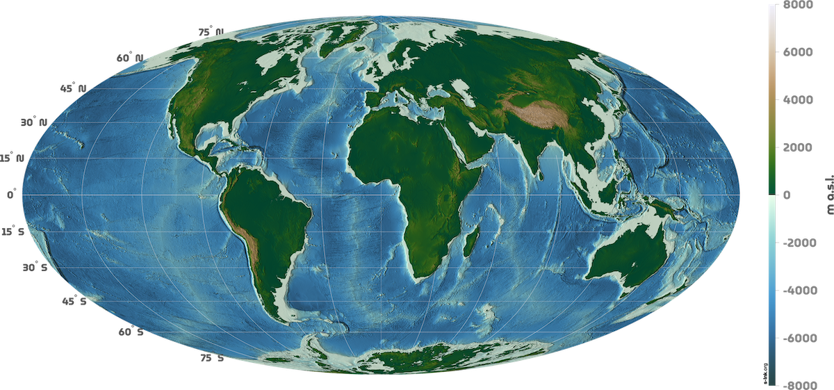 Surface topography (relief) - Accessible Science Graphics Collection