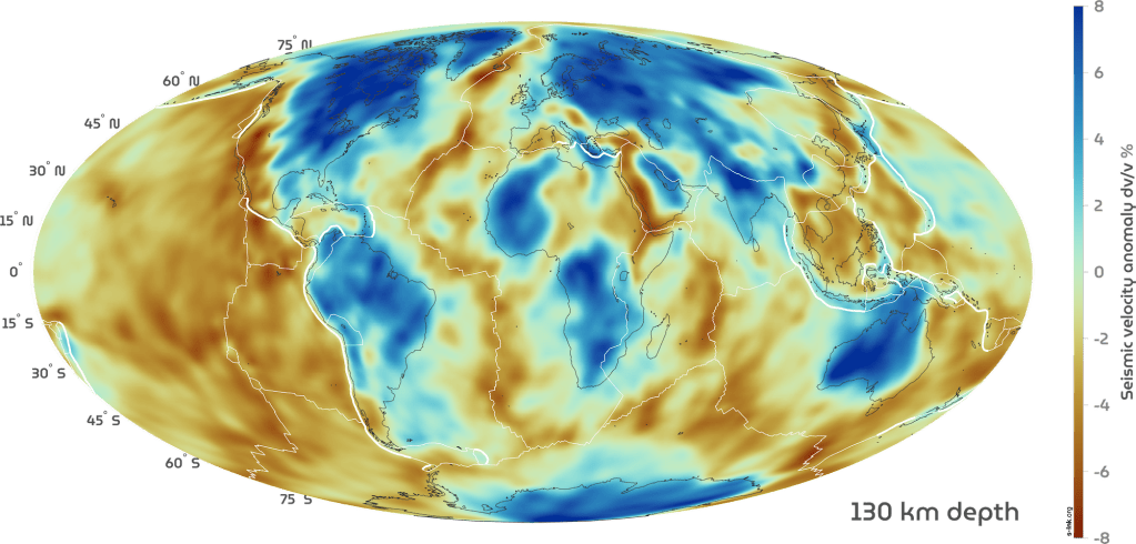 S-wave velocity maps - Accessible Science Graphics Collection